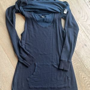 Monrow | Dresses | Nwot Monrow Supersoft Double Layer Hoody Dress In ...